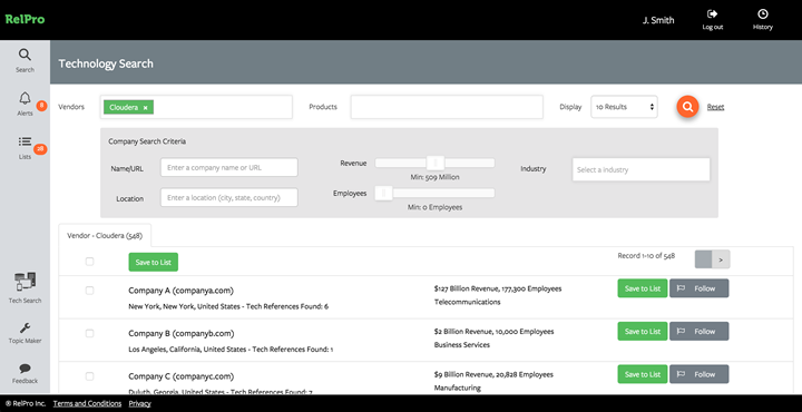 RelPro: Adding Tech Search to Relationship Intelligence – GZ Consulting