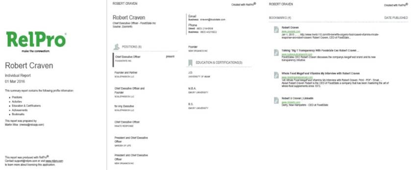RelPro People Concordance, Connectors, and Relationship Intelligence ...