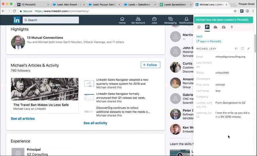 PersistIQ Sales Engagement Platform – GZ Consulting