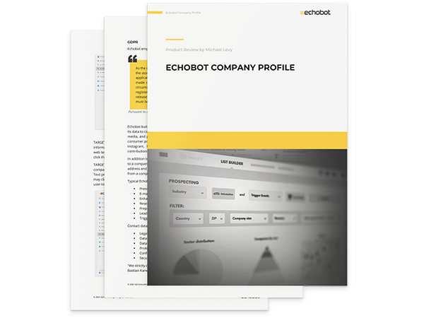 Echobot Company Profile Now Available – GZ Consulting
